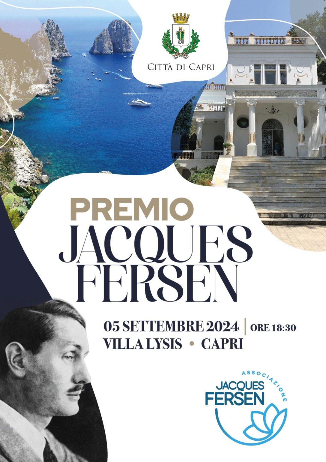 La Prima Edizione del Premio Jacques Fersen a Capri il 5 settembre ...